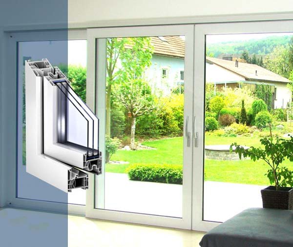 Puerta balconera PVC Kömmerling76 Xtrem | Finespai